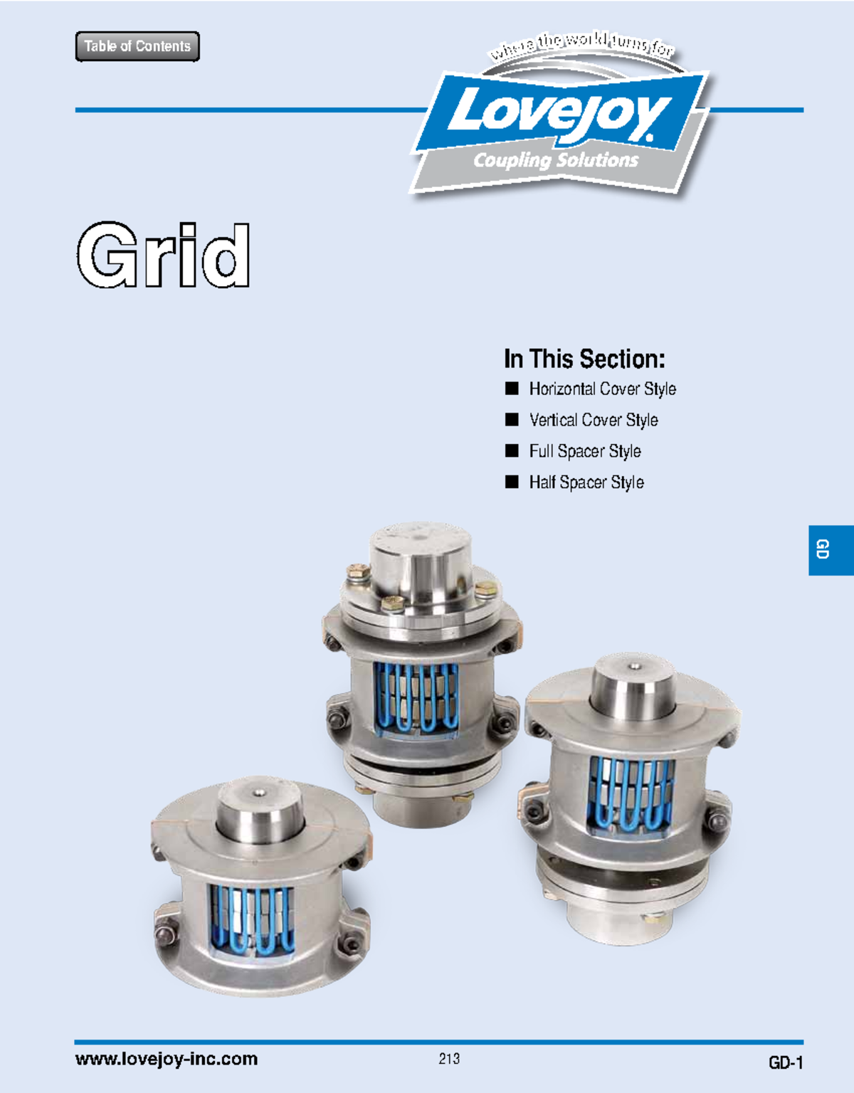 Love-Joy Torque couples - lovejoy-inc 213 GD- JW JIS CJ SF MC G HP GD D ...