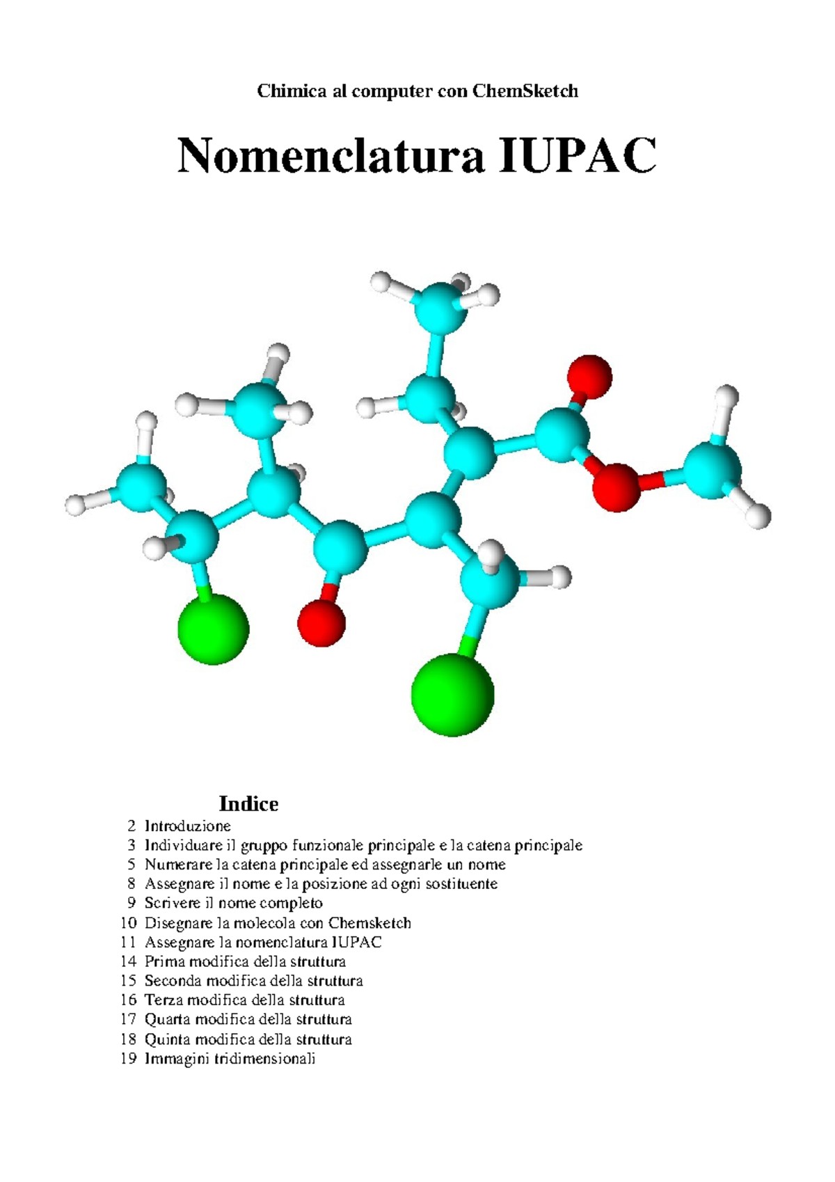 Nomenclatura Iupac - Riassunto Chimica organica - Chimica al computer con ChemSketch ...