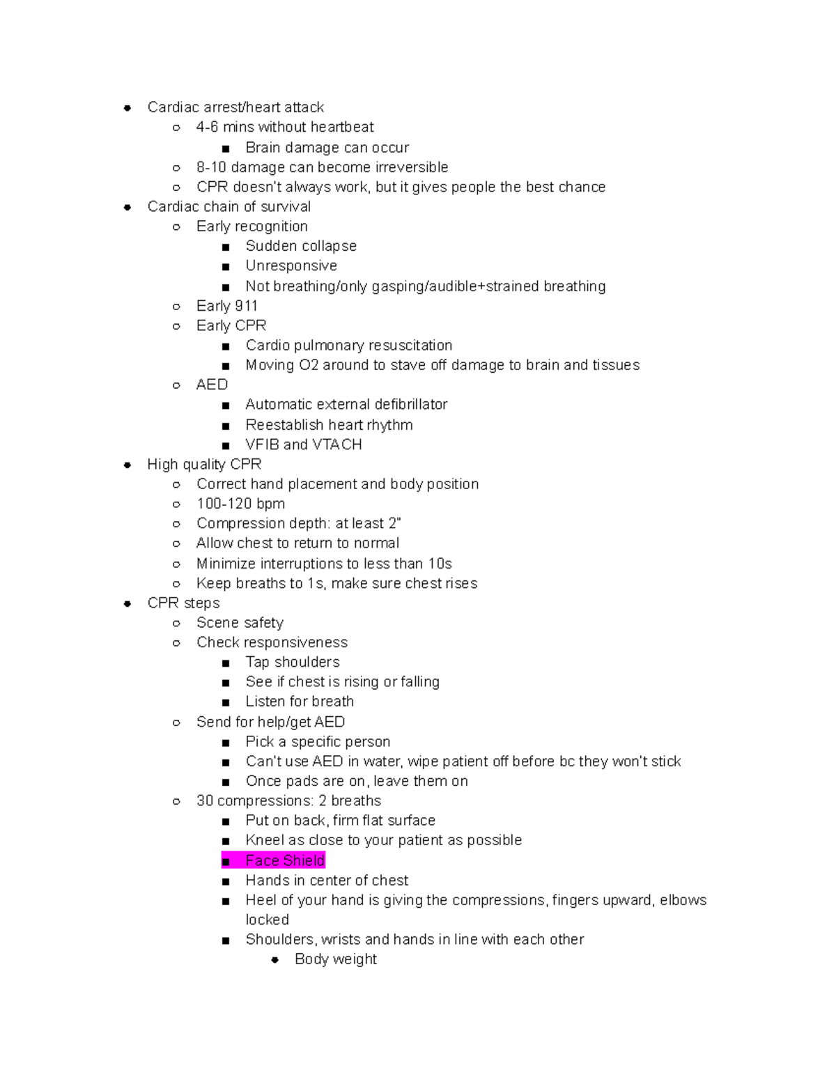 Unit 2 - Basic first aid includes scene assessment, CPR, and AED use ...
