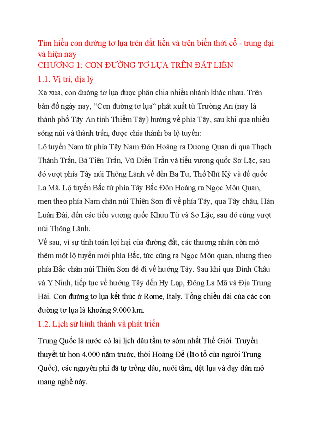 Lsvmtg 1 - ggggg - Tìm hiểu con đường tơ lụa trên đất liền và trên biển ...