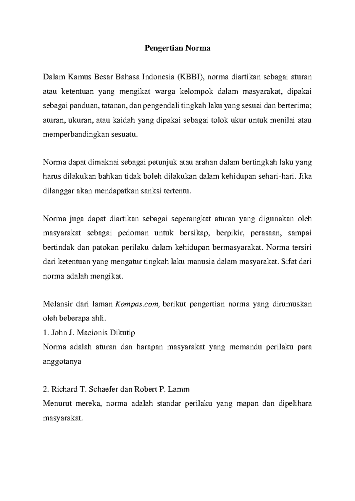 Pengertian Norma - Pengertian Norma Dalam Kamus Besar Bahasa Indonesia ...