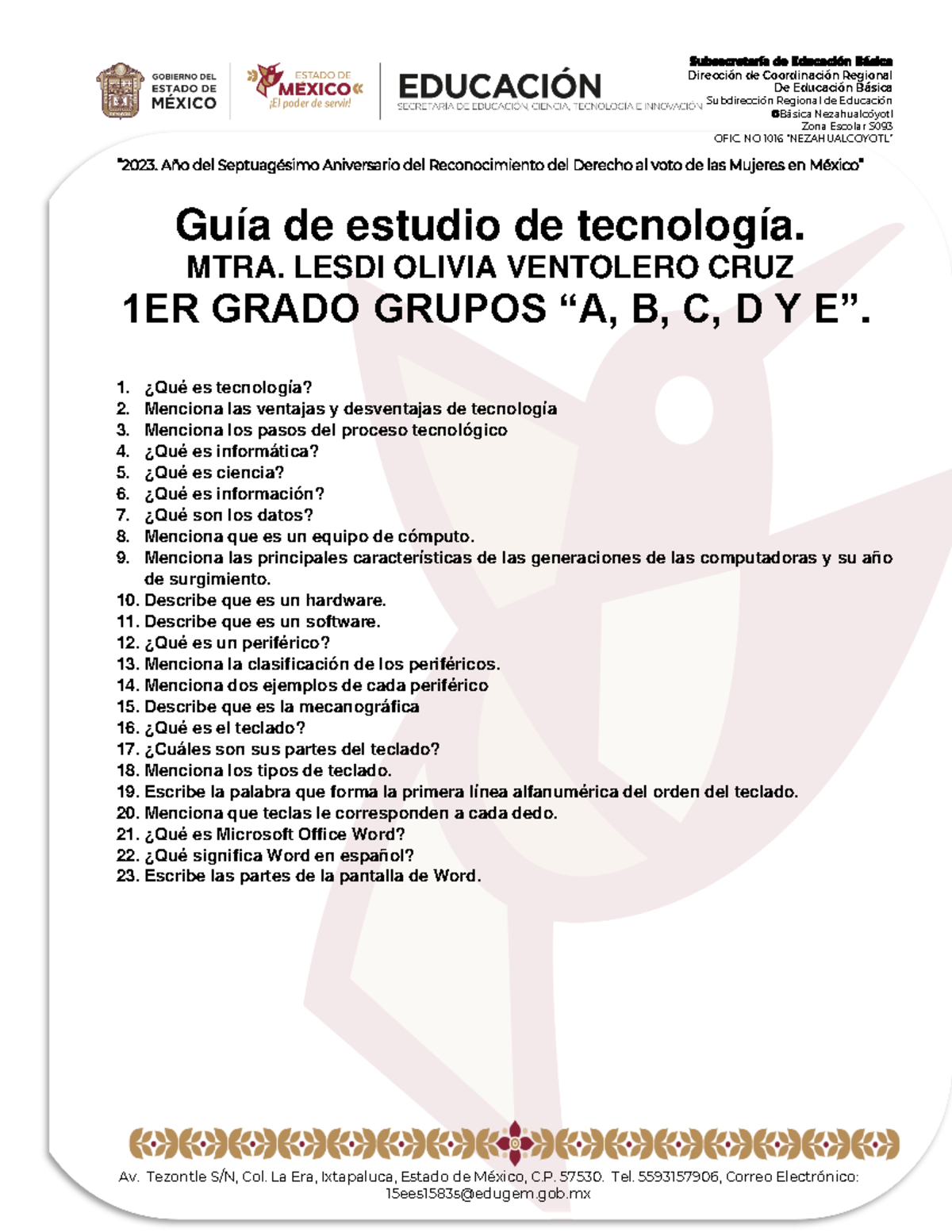 GUIA DE Estudio - Subsecretaría de Educación Básica Dirección de ...