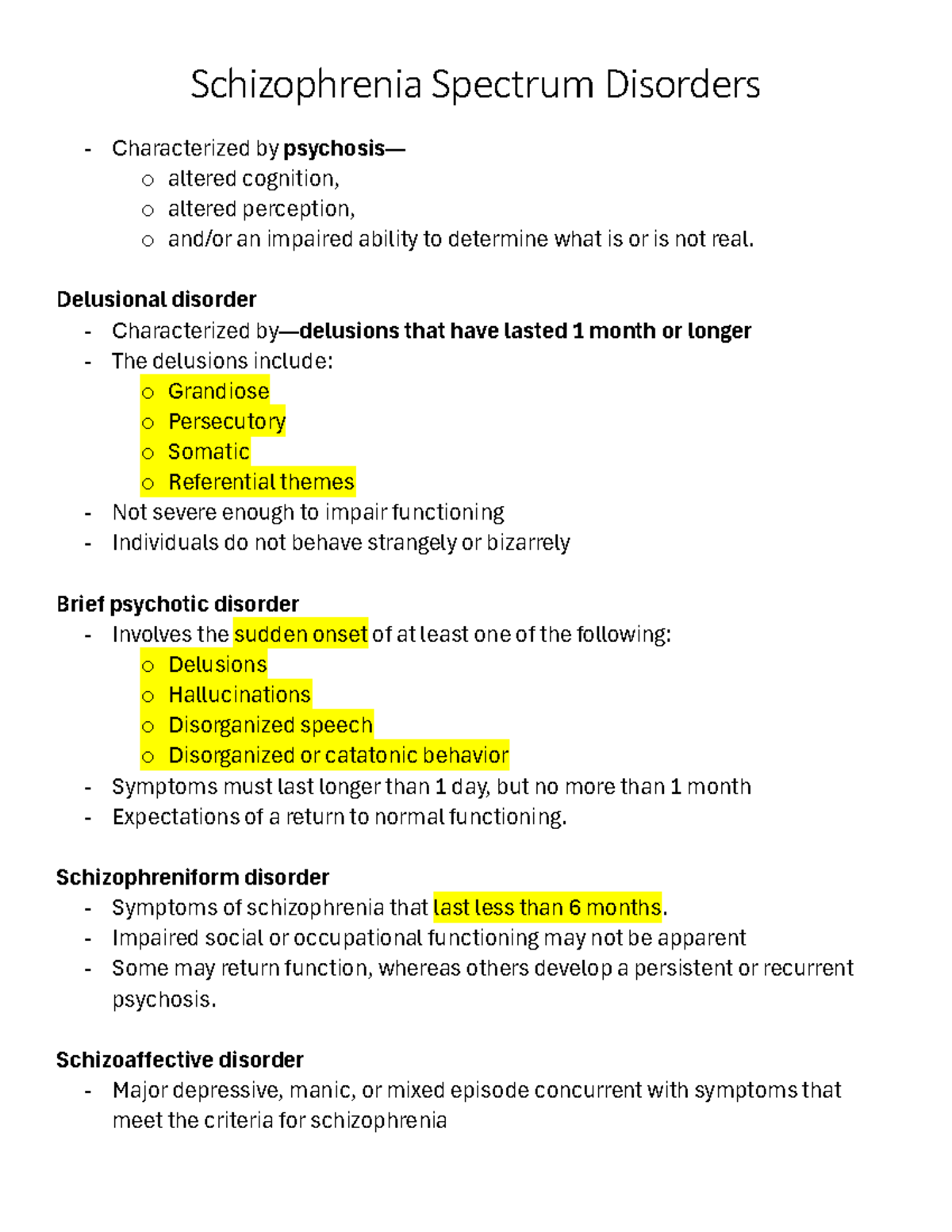Chapter 12- Schizophrenia Spectrum Disorders 3 - Schizophrenia Spectrum ...