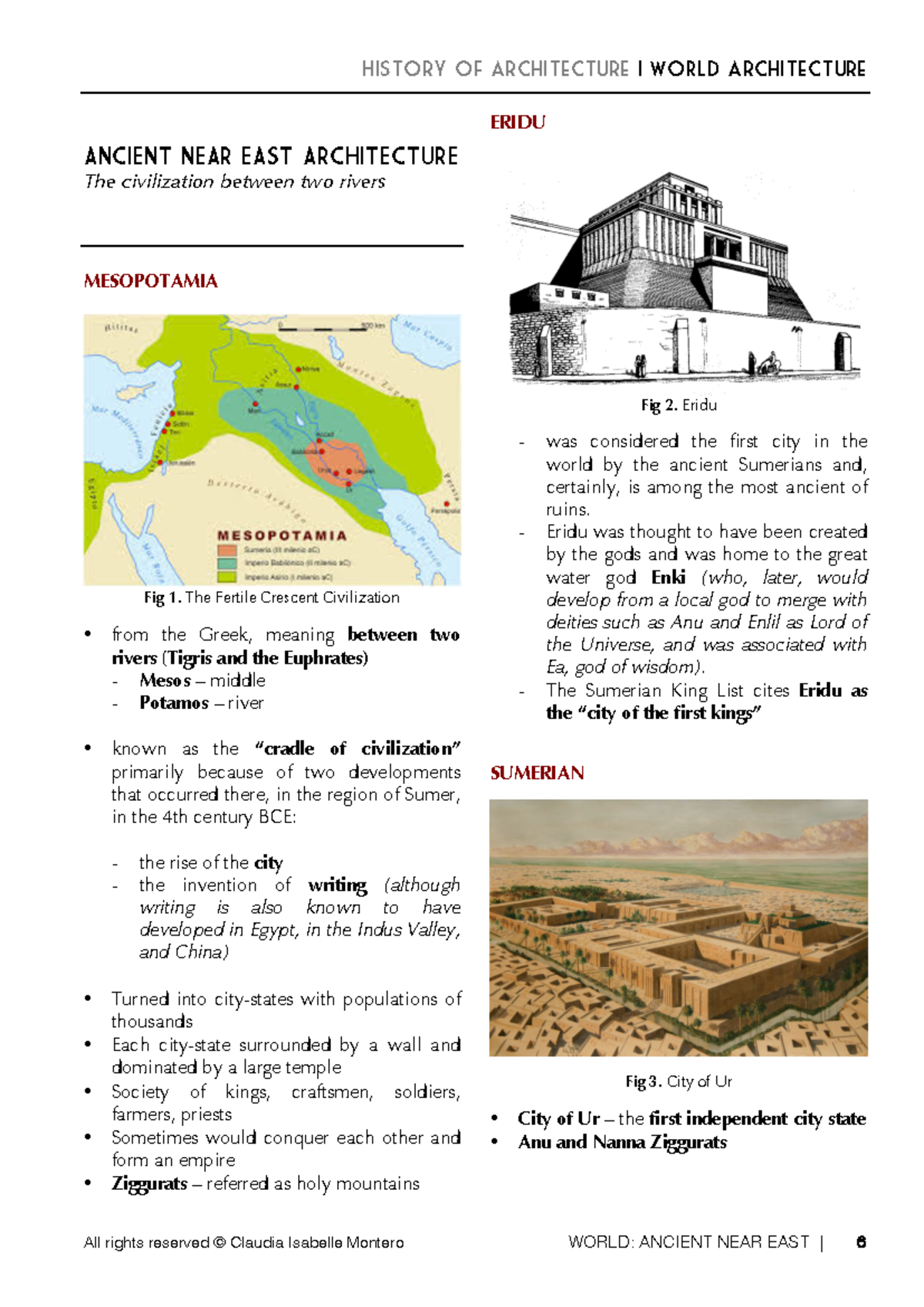 02-HOA Ancient Near East - ANCIENT NEAR EAST ARCHITECTURE The ...