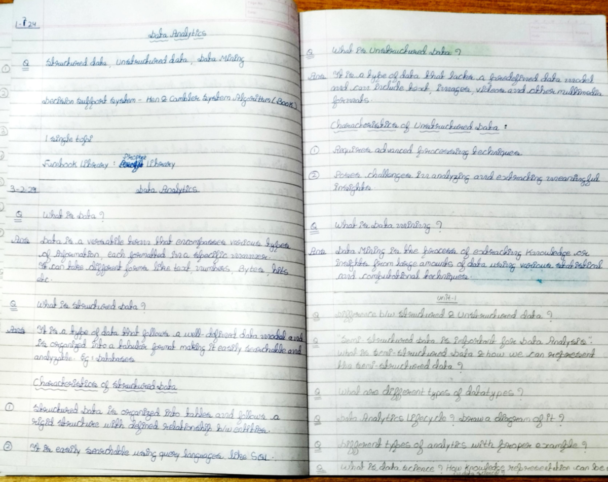 Data Analytics Notes - Bachelors in Computer Applications - Studocu