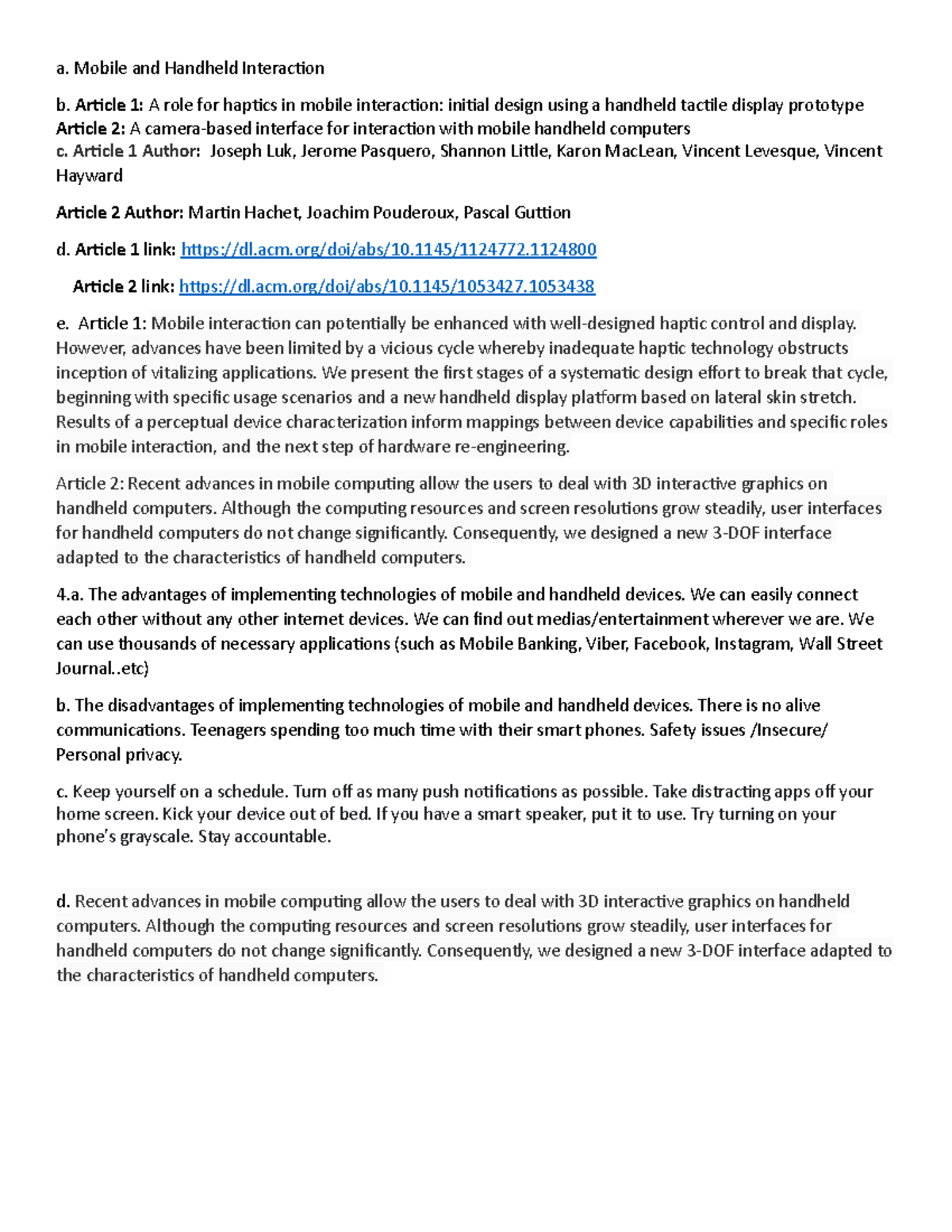 09 Task Performance 1 - lecture - a. Mobile and Handheld Interaction b ...