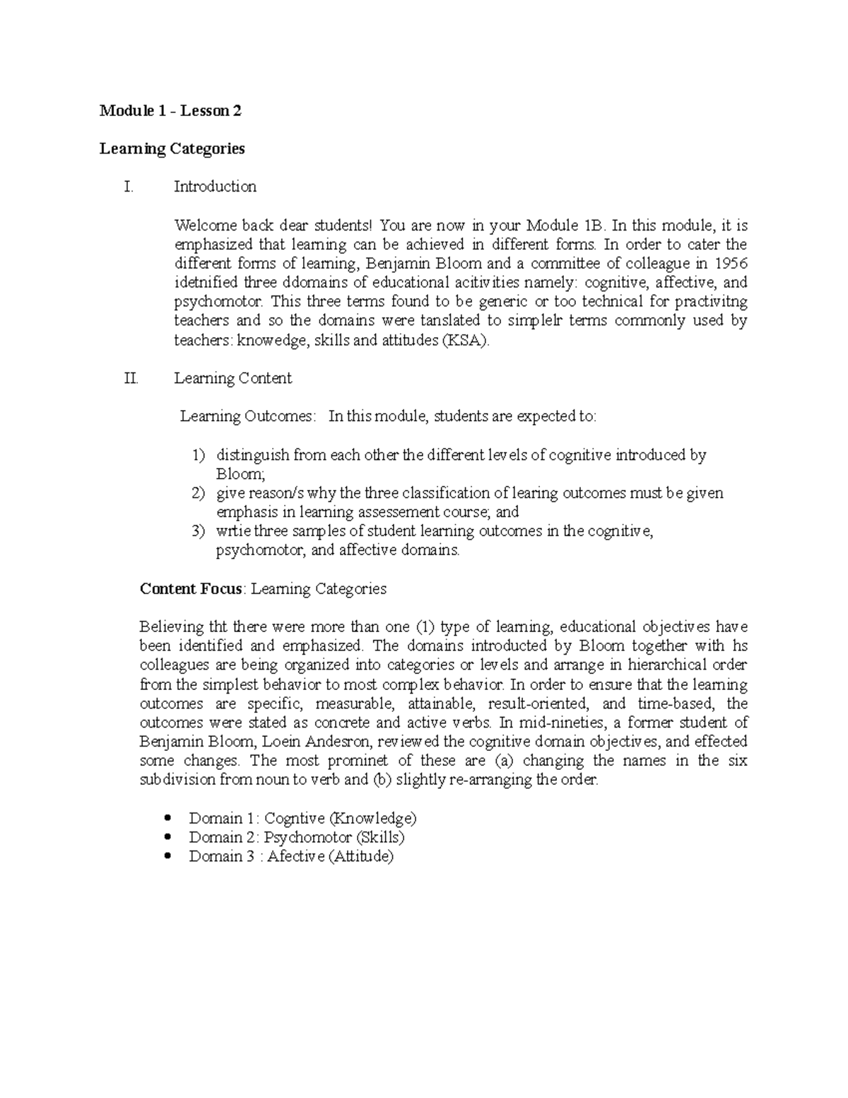 1 Modul~2 - A good material for students taking up authentic assessment - Module 1 - Lesson 2 ...
