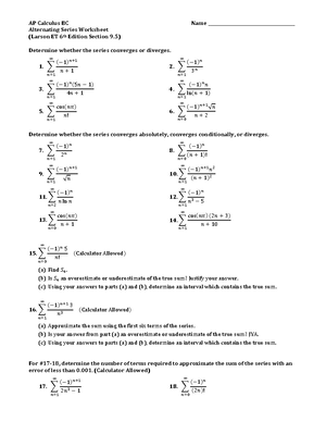 AP Calc BC Chapter 3 CW and HW WS per. 2 - AP CALCULUS BC- Name ...