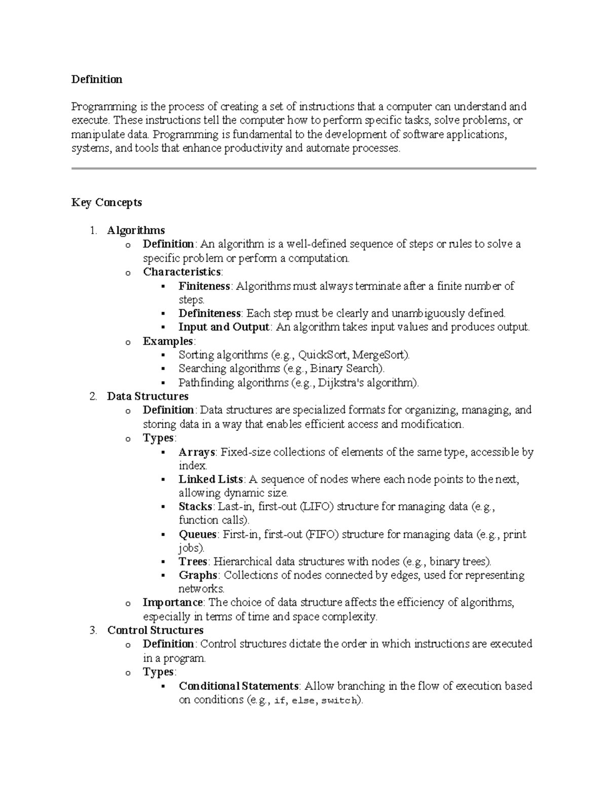 Definition - READ AND COPY - Definition Programming is the process of creating a set of ...