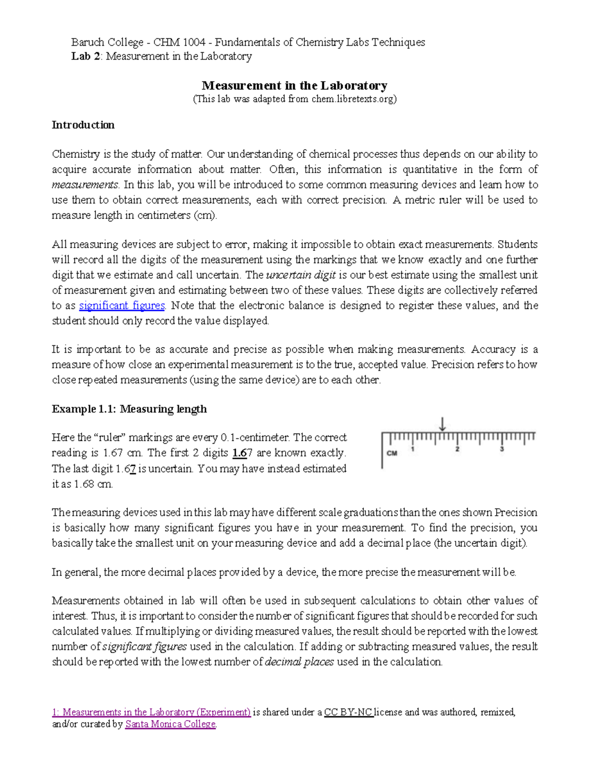 02 Measurement in the Laboratory-2 - libretexts) Introduction Chemistry ...
