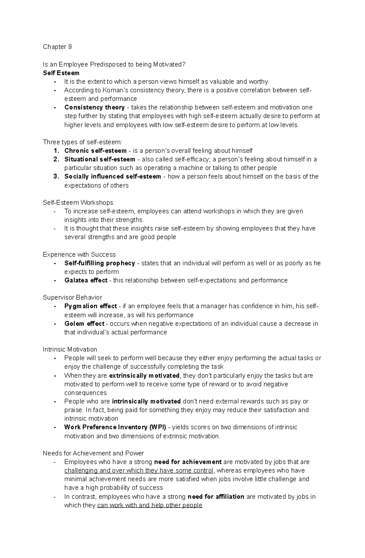 Ch 9 - good luck 4 - Chapter 9 Is an Employee Predisposed to being ...