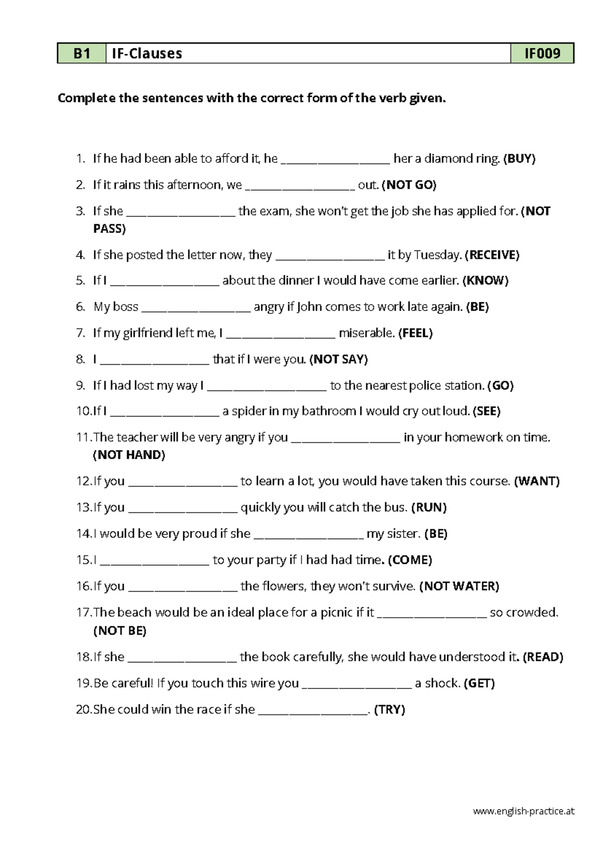 If009-if-clauses-all-types - english-practice B1 IF-Clauses IF00 9 ...