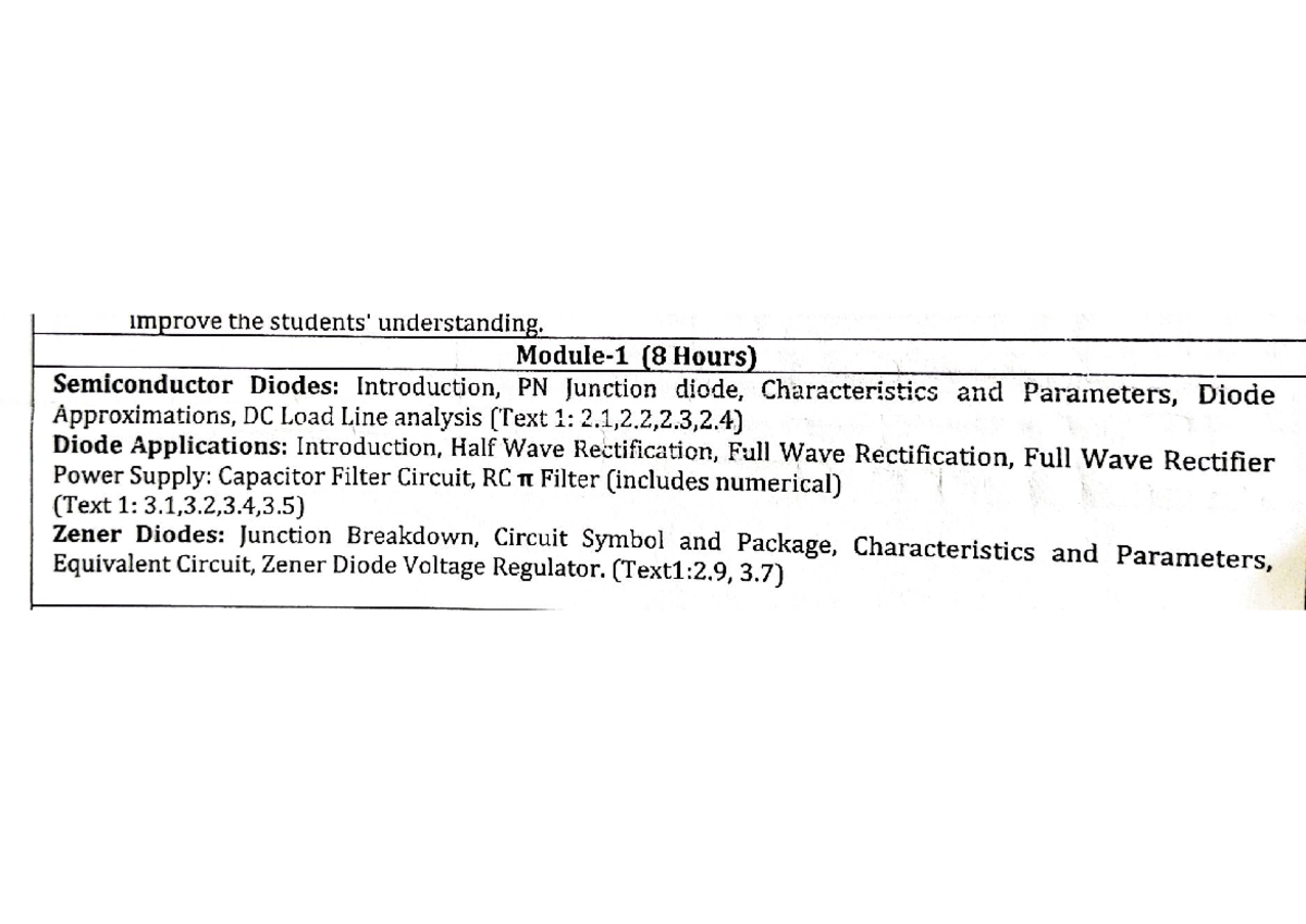 Module 1 Notes - mckslaiducnjed] - improve the understanding. (8 Hours ...