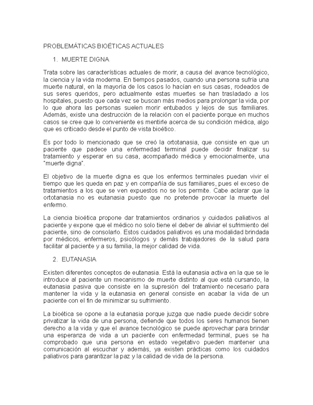 Problemáticas Bioéticas Actuales en Colombia y sus posibles soluc ...