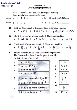 P1 notes - Summary Notes: Pure Mathematics 1 For 9709 AS Math. Syllabus ...
