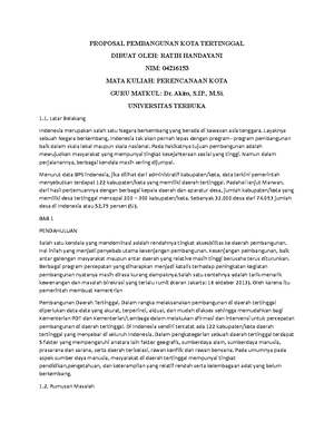 Isu strategis dan peta - Tugas Studio Perencanaan Kota - STUDIO PERENCANAAN KOTA PWKL DOSEN ...