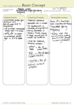 Basic Concept form 2 - NURS307 - STUDENT NAME CONCEPT REVIEW MODULE ...
