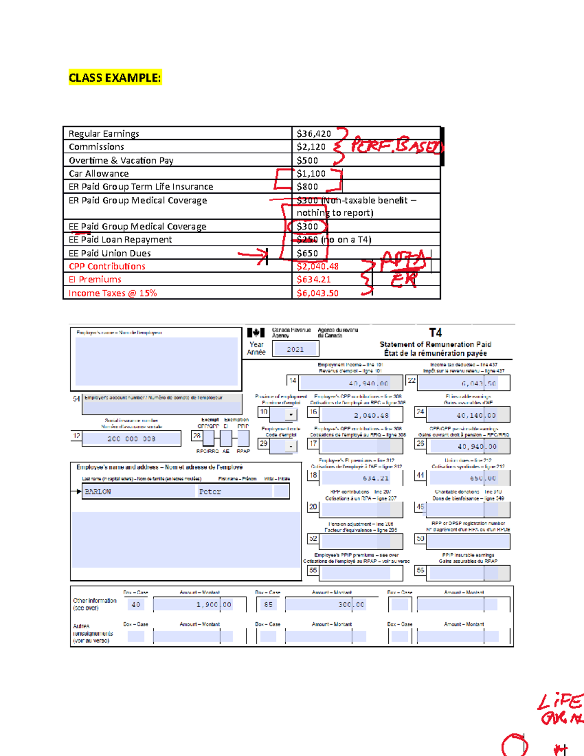 Payroll Lesson 6 vacation pay calculations weekly - CLASS EXAMPLE ...