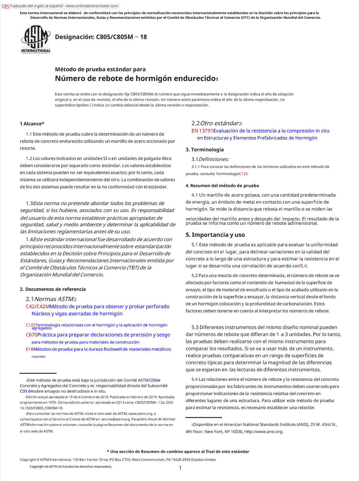 ASTM-c805 ESCLEROMETRÍA - Esta norma internacional se elaboróEsta norma internacional se elaboró ...