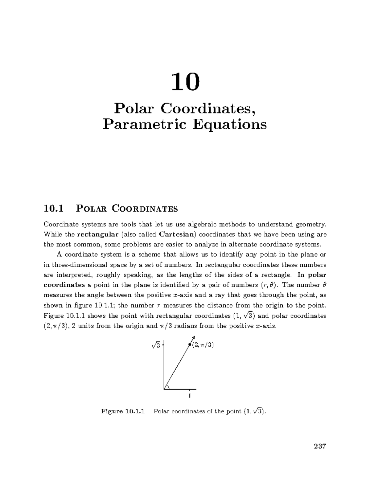 Polar Coordinates Parametric Equations 10 Polar Coordinates Parametric Equations 10 Polar