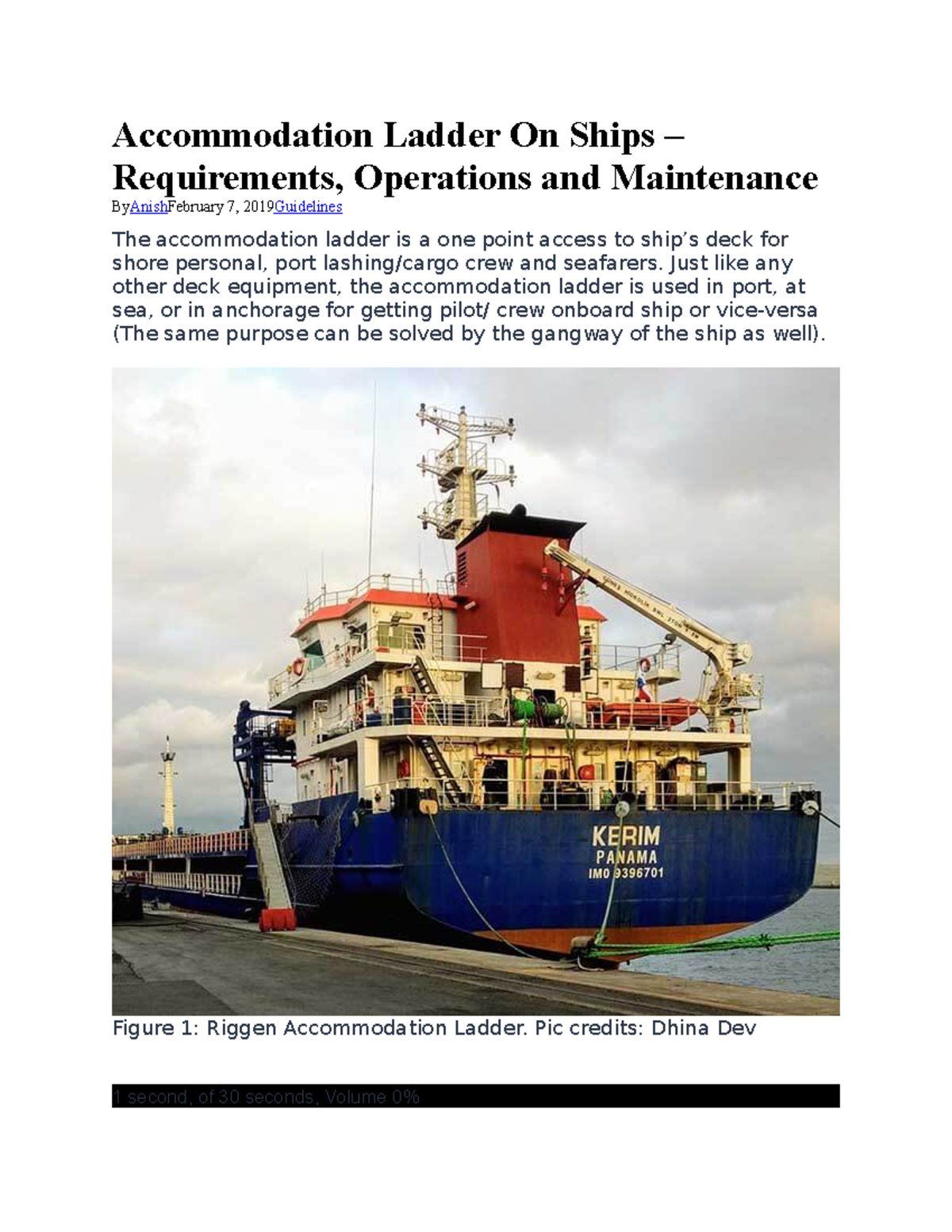 1 Accommodation Ladder On Ships - Just like any other deck equipment ...