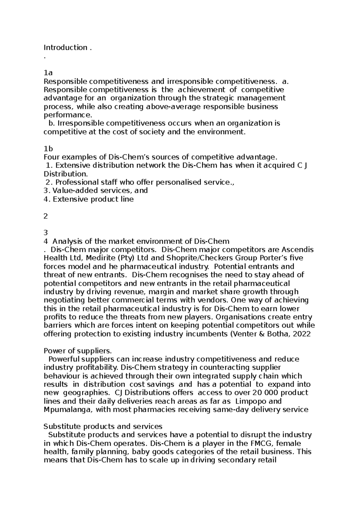 6 april - Introduction. . 1a Responsible competitiveness and ...