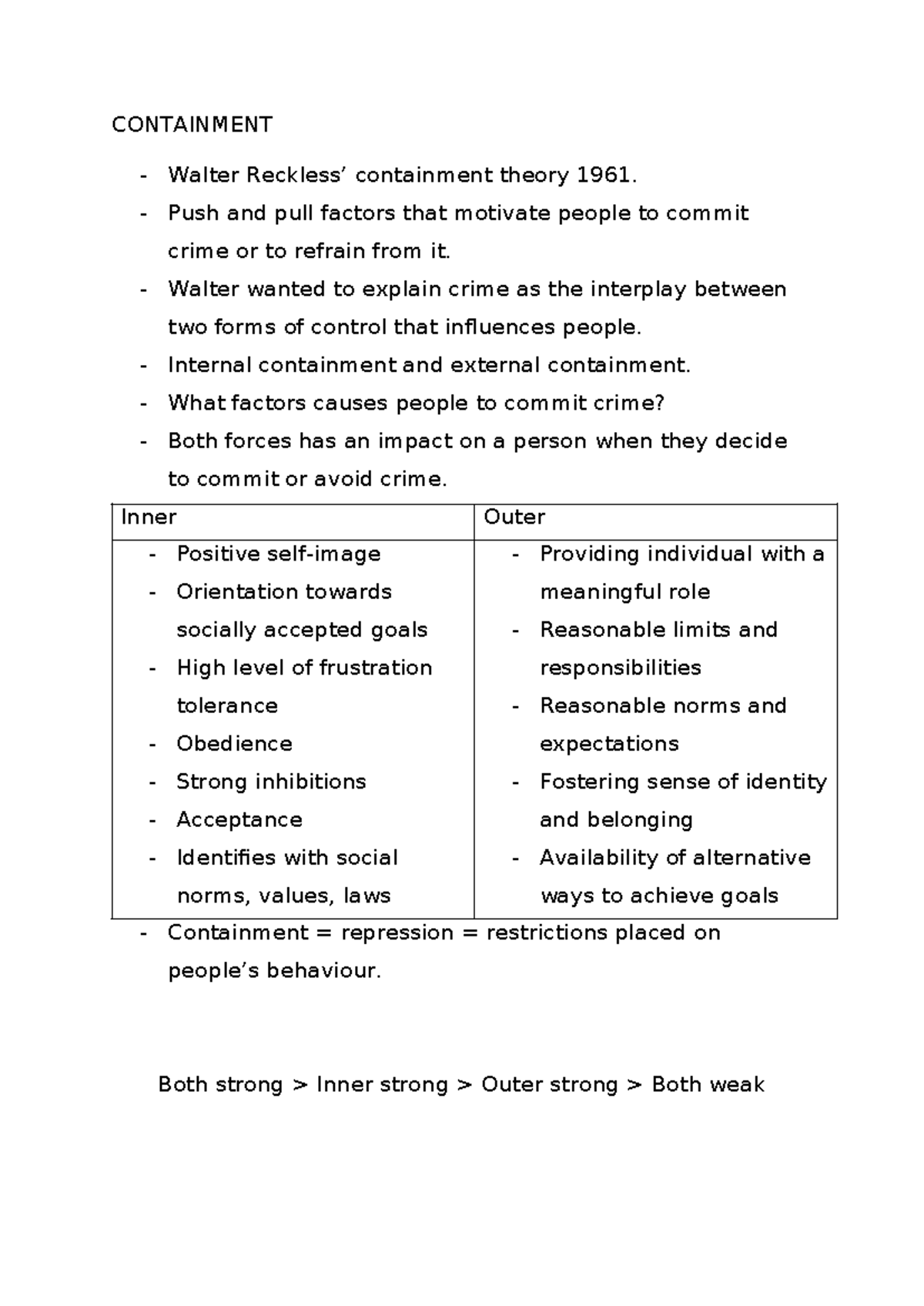Containment theory - Push and pull factors that motivate people to ...