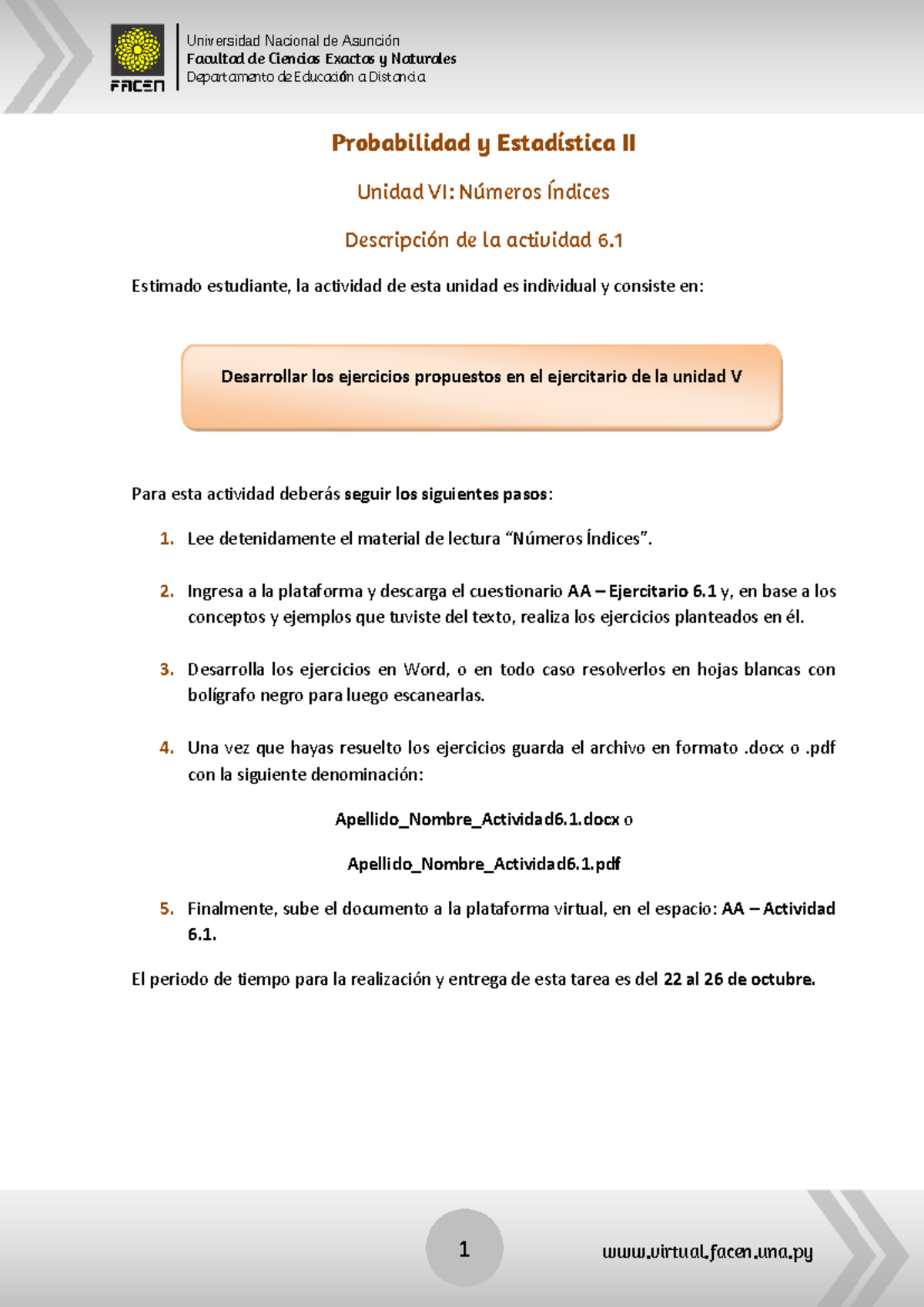 Py E2 Unidad 6 DA 6 - Probabilidad y estadística II - Universidad ...
