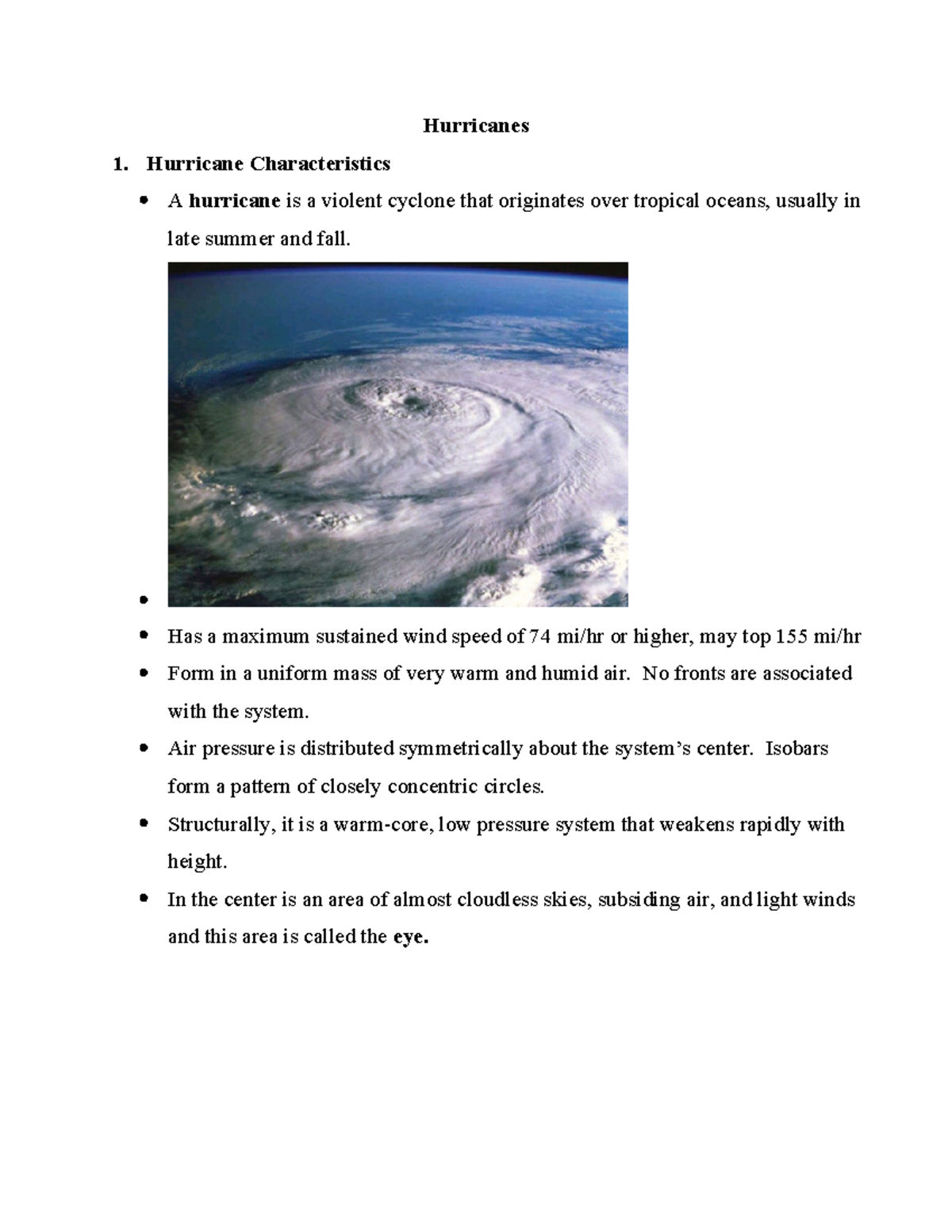 Introductiontoatmosphericsciencechapter 12hurricanenotes - Tagged ...