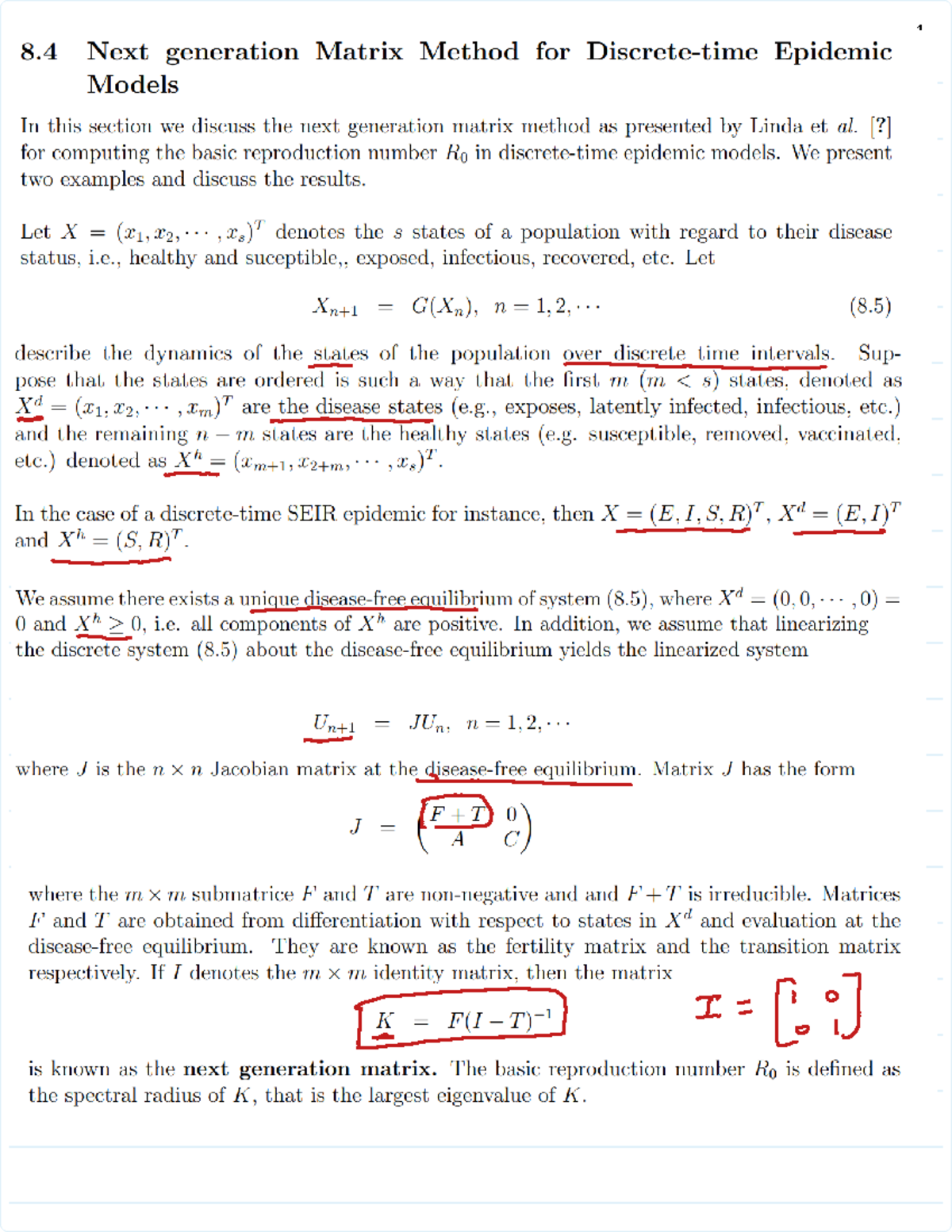 MAT312 Lesson 22 BRN Discrete-time epidemic models - 8 Next generation ...