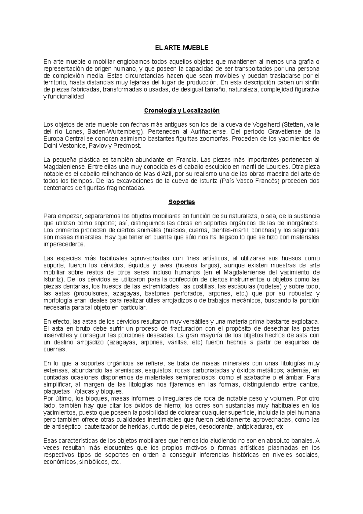 ARTE Mobiliar - EL ARTE MUEBLE En arte mueble o mobiliar englobamos ...