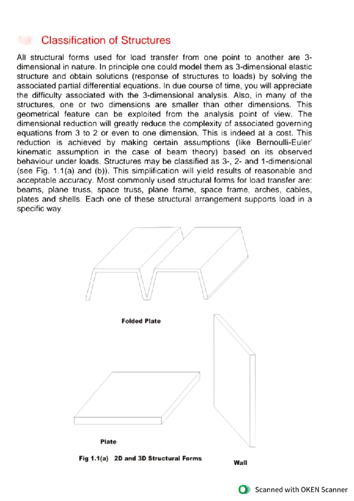 Structural Analysis - Classification of Structures, Equation of Static ...
