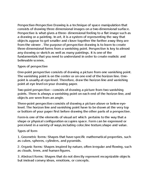 Texture-OF-ART - Report - TEXTURE OF ART: SHAPE, SPACE & VOLUME WHAT ...