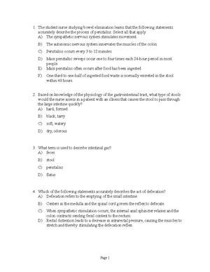 Bowel elimination for adult - ACTIVE LEARNING TEMPLATES THERAPEUTIC ...