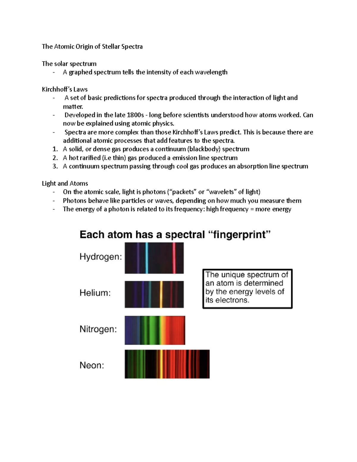 SCI-1000 (10) - Eric Raymer - The Atomic Origin of Stellar Spectra The ...