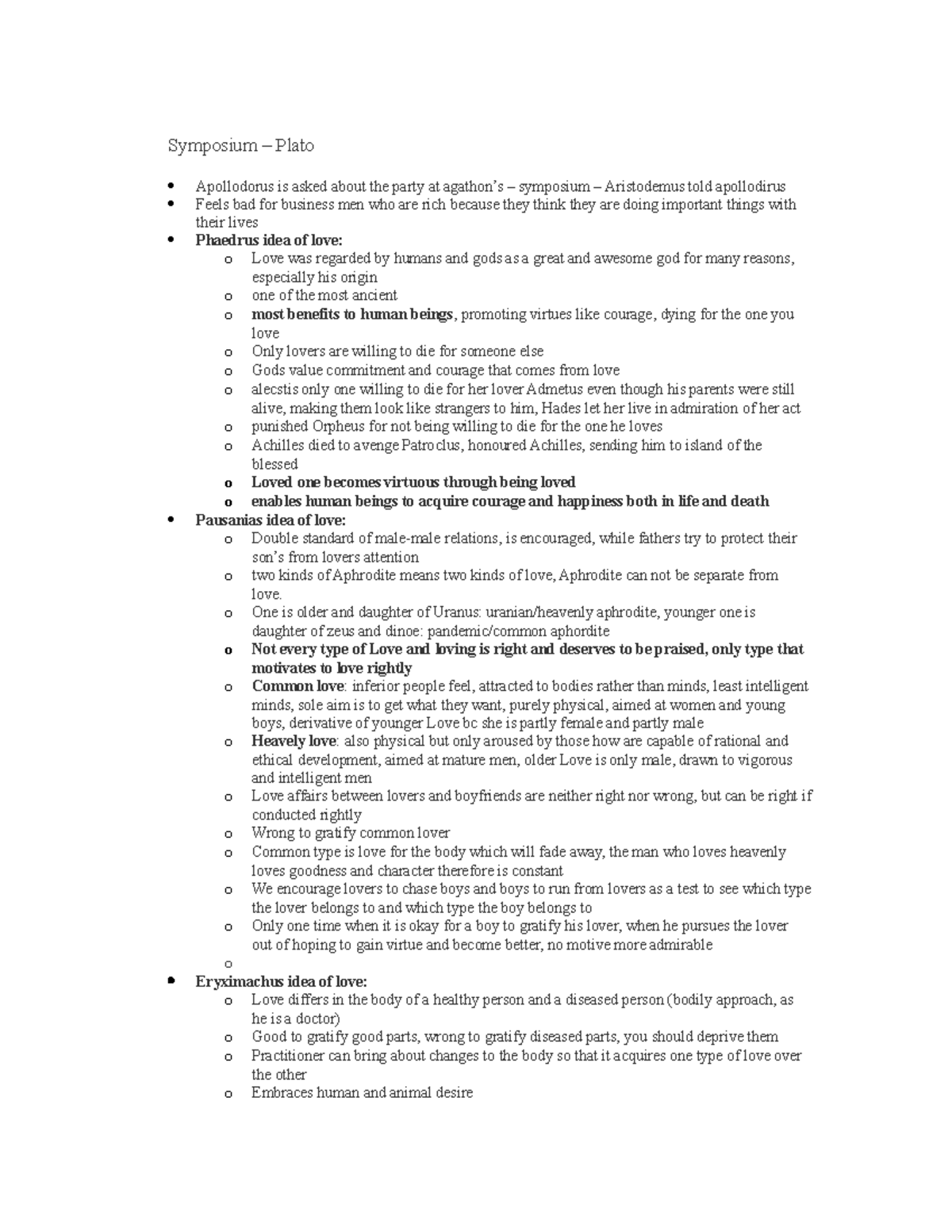 Symposium – Plato - book summary - Symposium – Plato Apollodorus is ...