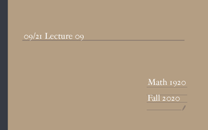 Math1920 sp21 p1 - practice exam - Math 1920 Prelim #1 SP You may refer to your text, the canvas ...