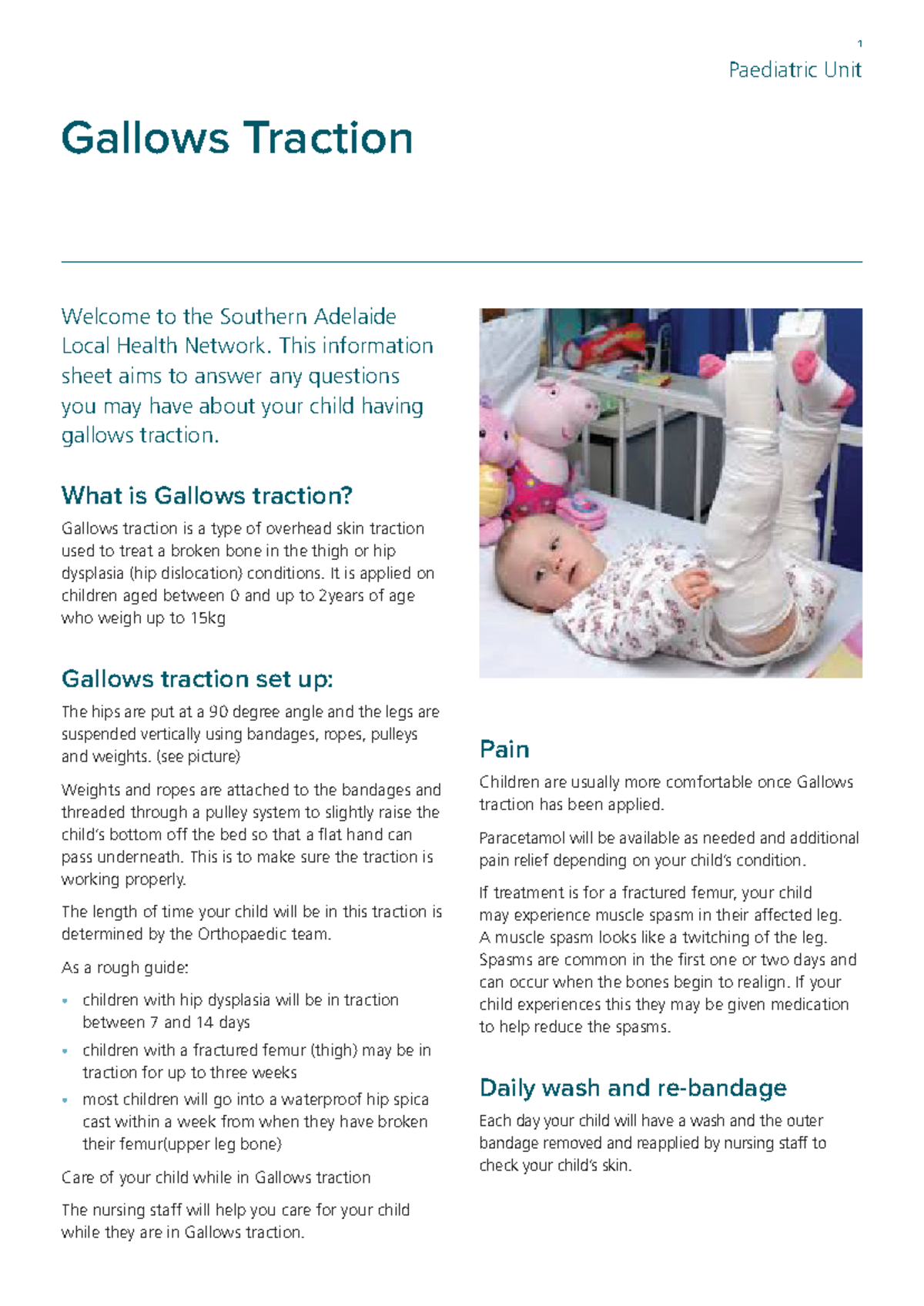 Gallows+Traction+Consumer+Health+Information+-+Paediatrics+FMC ...
