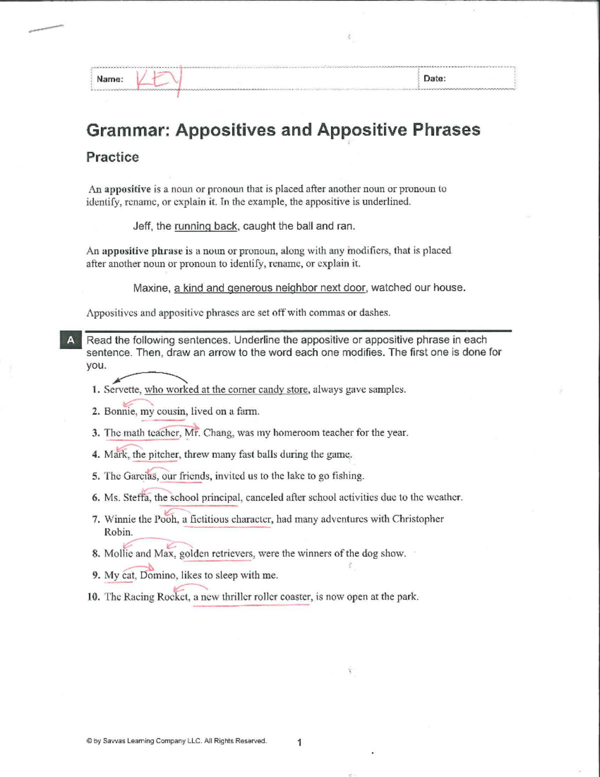 Grammar key - Studocu