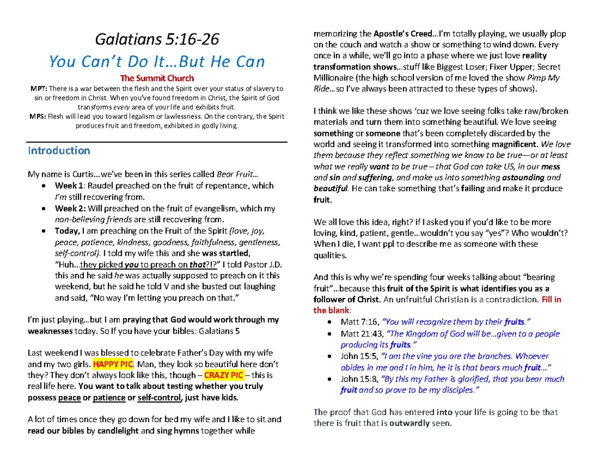 Galatians-5 - This is the book of Galatians Chapter 5 - Galatians 5:16 ...