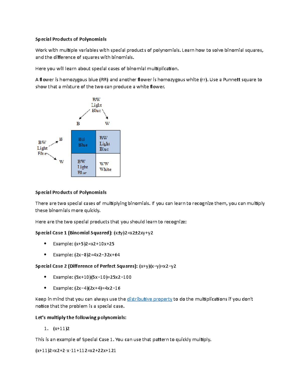 Special Products of Polynomials III - Special Products of Polynomials ...