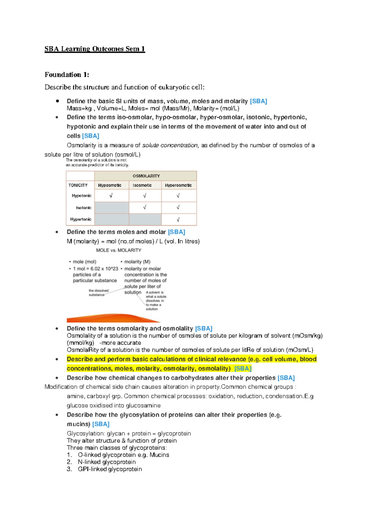 SBA LOs F123C1 - learning outcomes for foundation, c1 2 and 3 - SBA ...