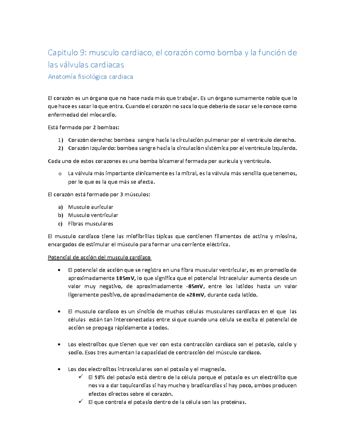 Capitulo 9 - Resumen Guyton E Hall Tratado De Fisiologia Médica - Warning: TT: undefined ...