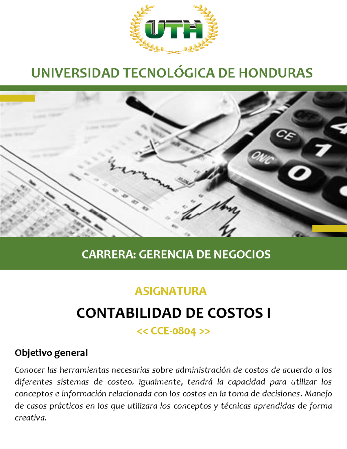 Modulo VII Contabilidad de Costos I - Contabilidad General - UTH - Studocu