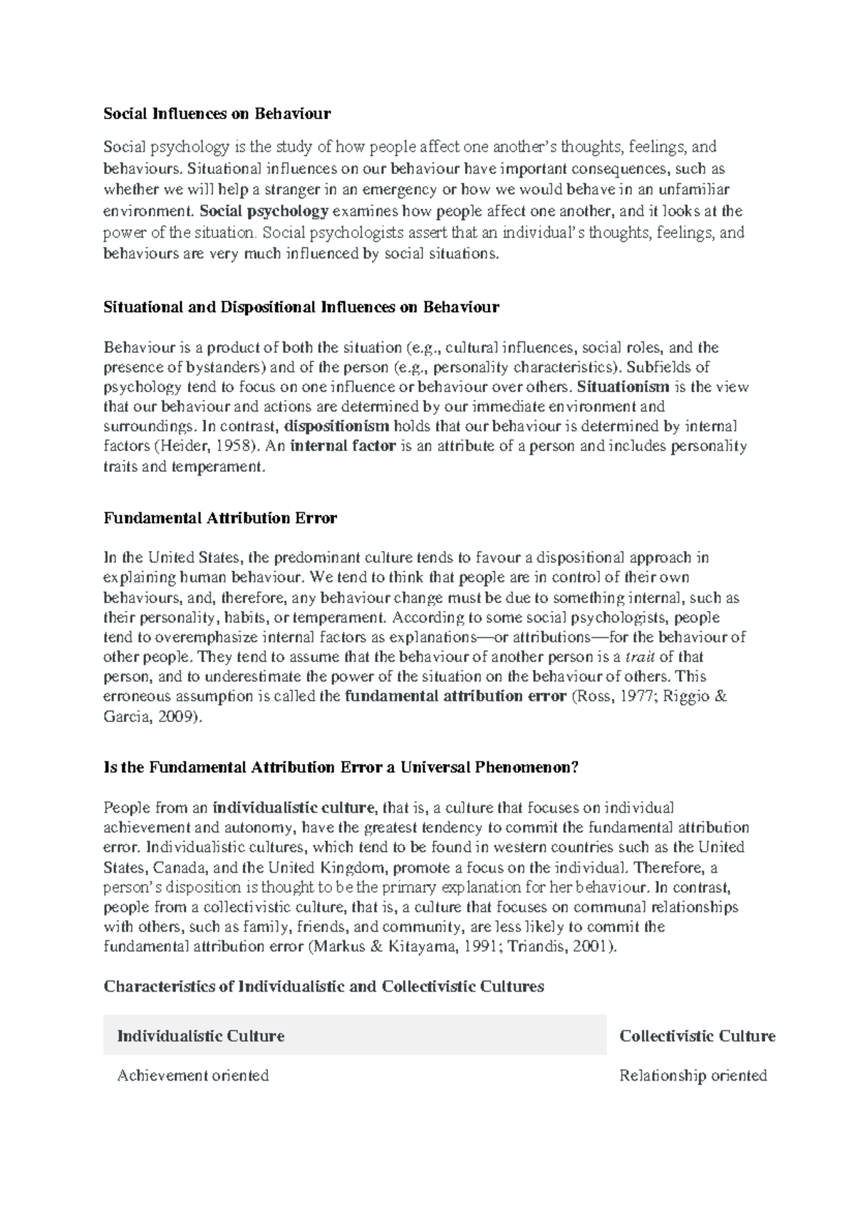 Social Influences on Behaviour PG - Social Influences on Behaviour ...