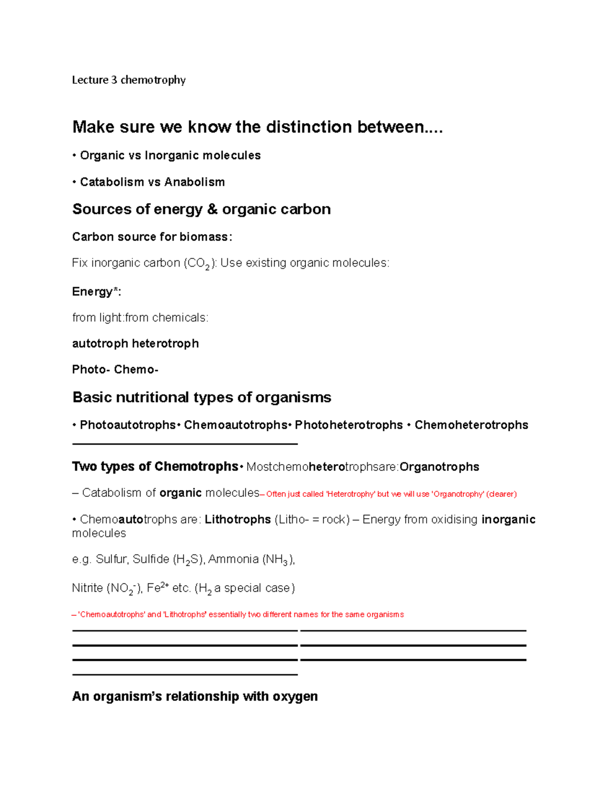 Lecture 3 chemotrophy - Warning: TT: more functions defined than expected Lecture 3 chemotrophy ...