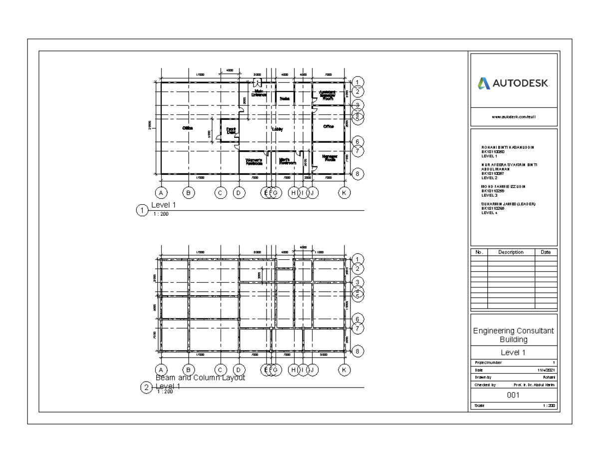 1 - This is the drawing of Engineering Consultant Building for level 1 ...