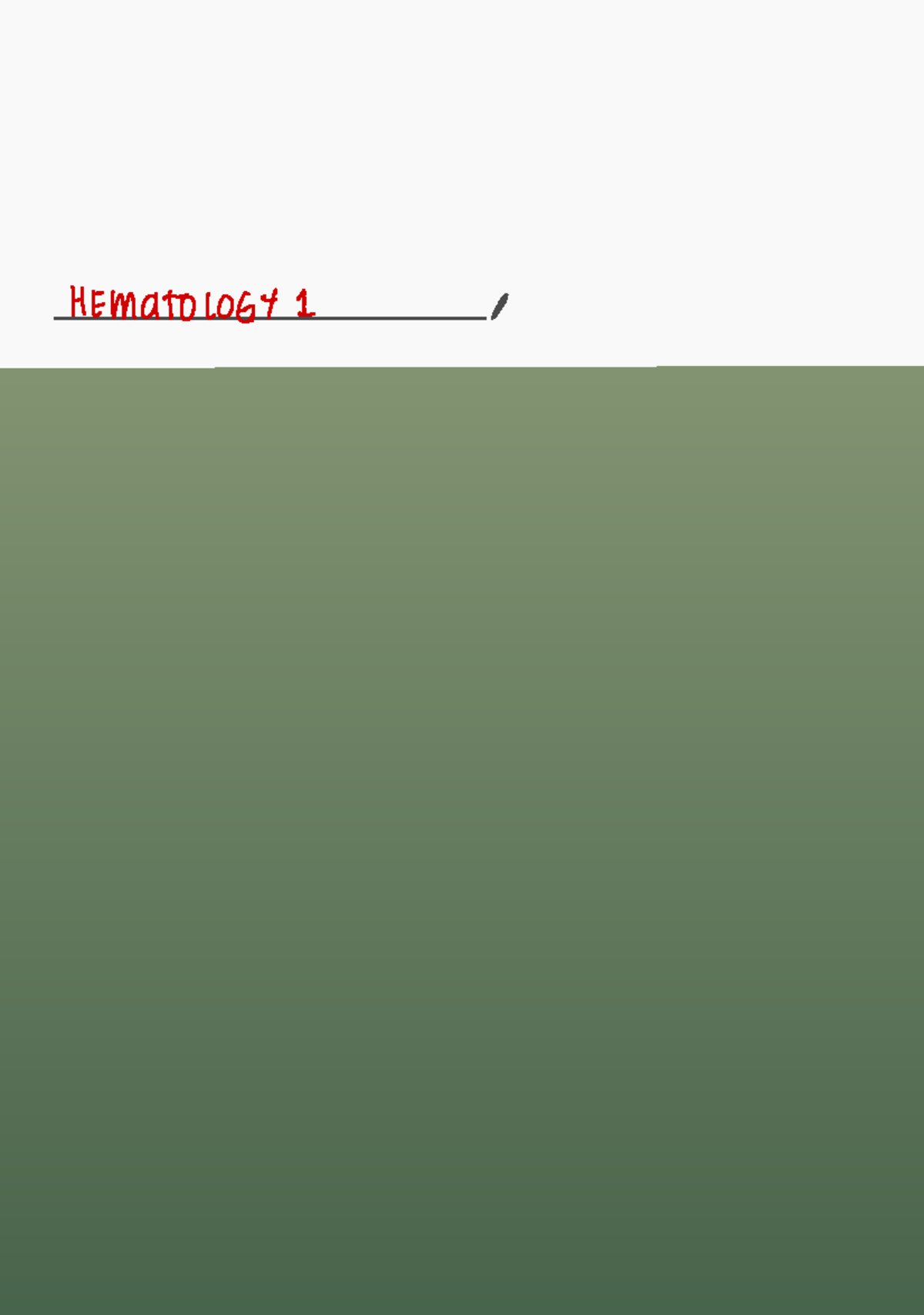 HEMA - LECTURE NOTES PDF - HEMATOLOGY 1 LECTURE Heima blood cryogenic ...