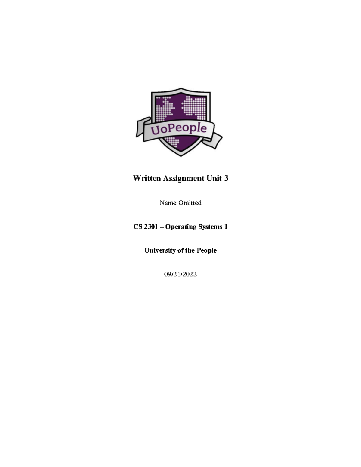 Written Assignment Unit 3 It Makes A Lot Of Sense Being An Application That What It Is Going