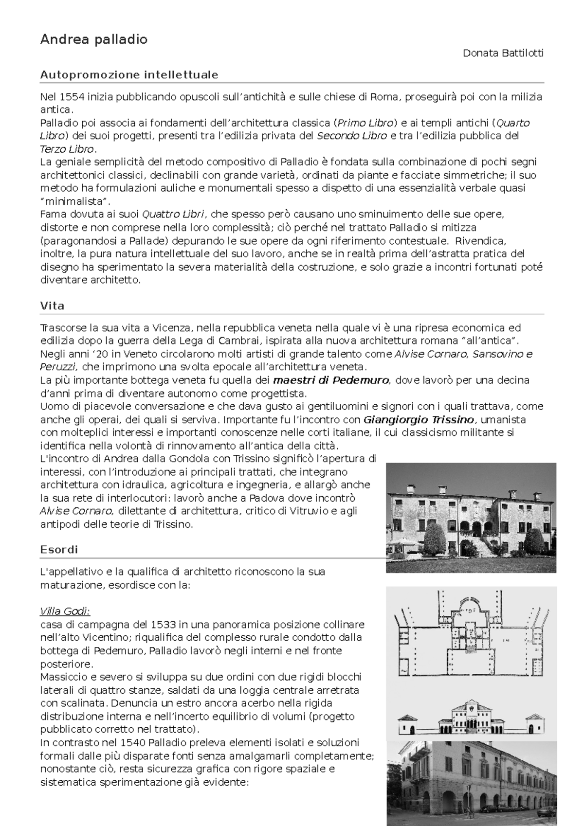Andrea Palladio di Donata Battilotti - Andrea palladio Donata ...